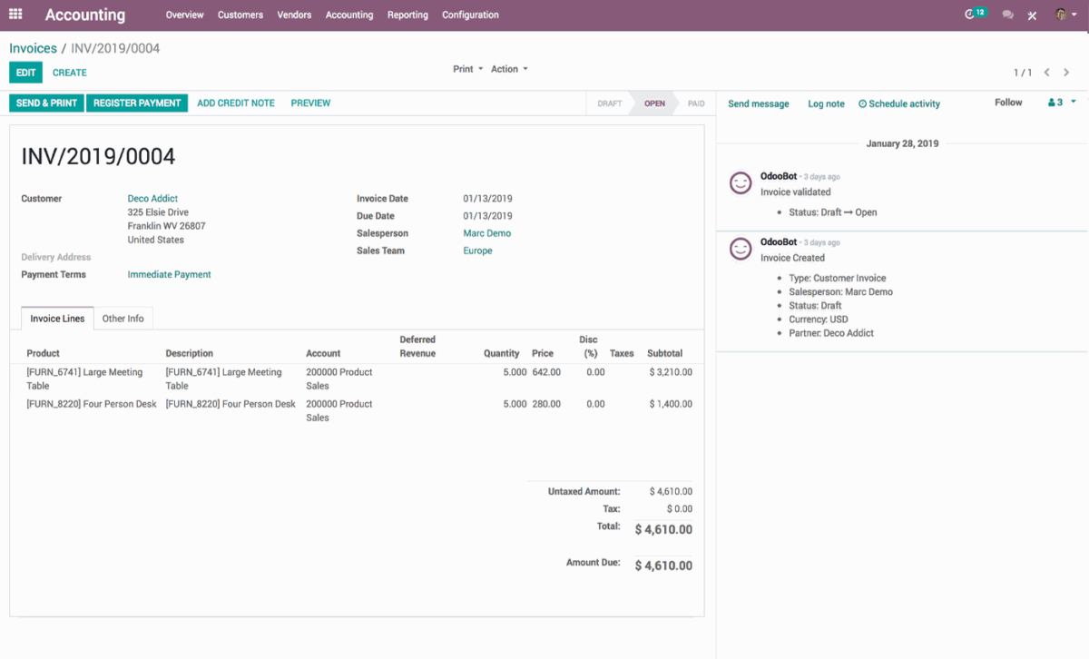 Software de Facturación de Odoo - Extendrix - Odoo Partner